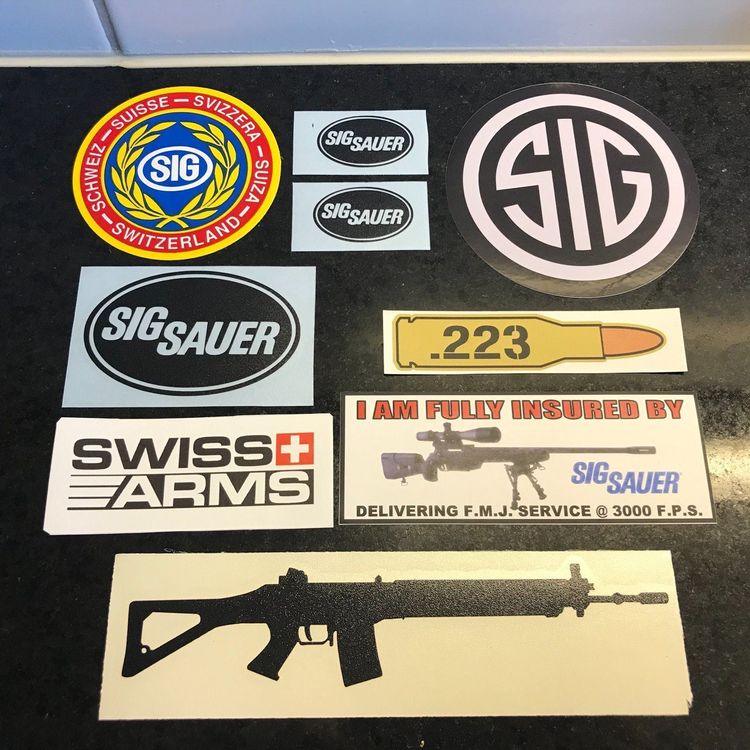 RAR Sticker Aufkleber SIG SAUER StGW 550 (Neu und originalverpackt) in ...