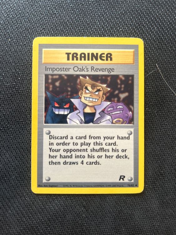 Pokemon card, Trainer Imposter Oak’s Revenge Rocket 76/82 (Gebraucht ...