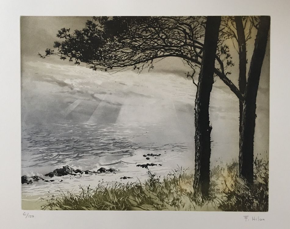 France Hilon "L ´embellie" FARBRADIERUNG auf Bütten (Gebraucht) in ...