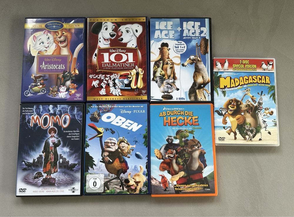 DVD Kinder, Momo, Madagascar, Dalmatiner, Ice Age | Kaufen auf Ricardo