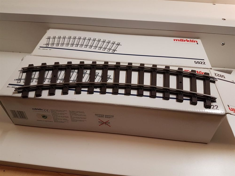 2 Pack Märklin 5922 à 10 Stk. Bogen (Neu (gemäss Beschreibung)) in ...