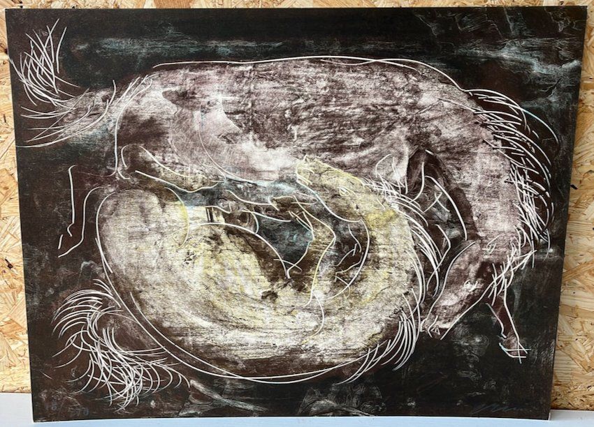 Lithografie zwei Pferde, handsigniert Hans Erni (ID b3974) (Gebraucht) in Gelterfingen für CHF ...