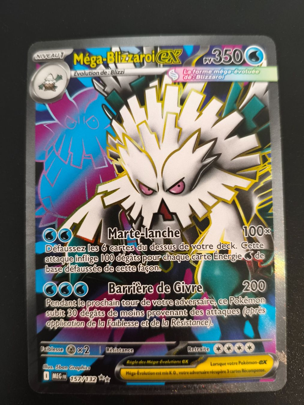 Pokémon Mega Évolution: Méga-Blizzaroi 157/132 FR (D'occasion) à ...
