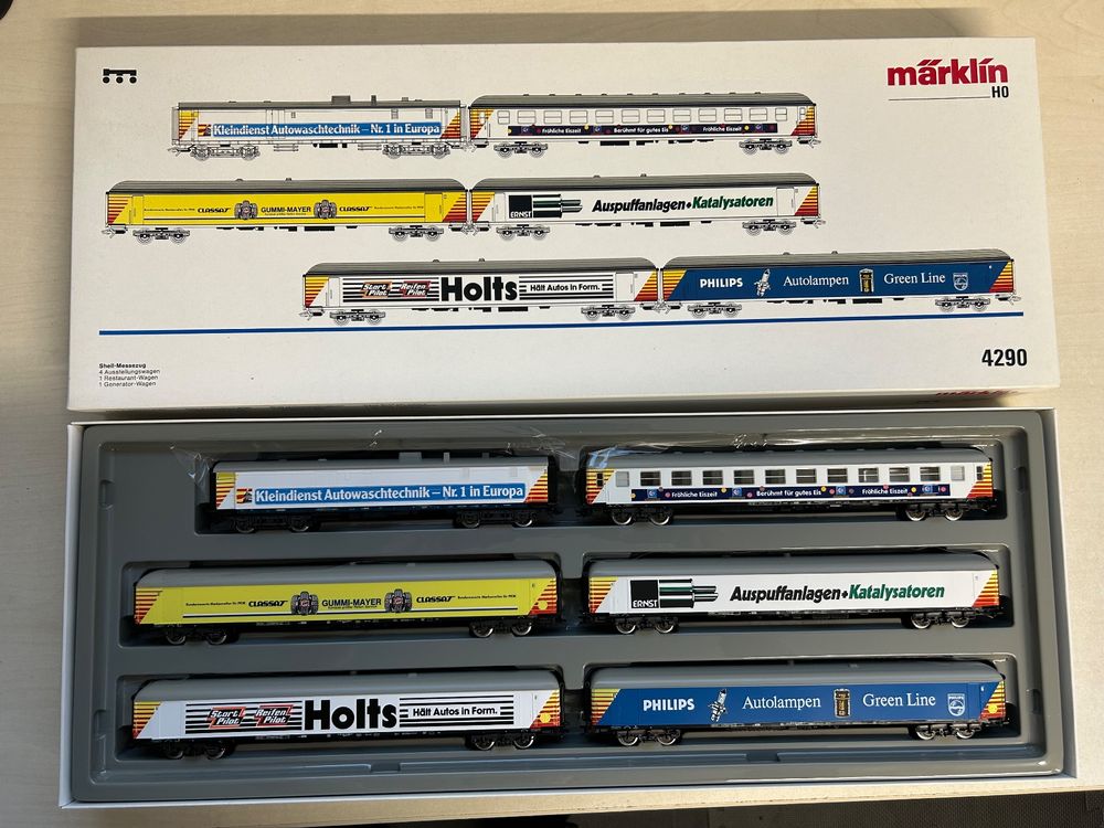 Märklin 4290 Shell-Messezug Güterwagen 6-teiliges Wagenset (Neu und ...