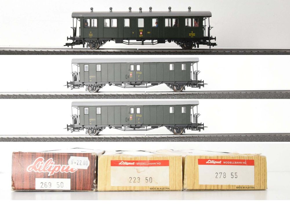 Liliput 3x Plattformwagen der SBB H0 GS mit OVP | Kaufen auf Ricardo