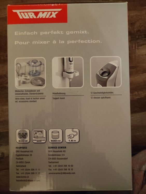 Stabmixer Turmix CX 460 (Gebraucht) in für CHF 36 – mit Lieferung auf ...
