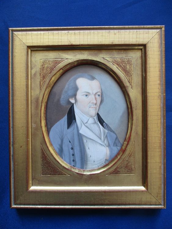 Antikes Miniatur Portrait Edelmann | Kaufen auf Ricardo