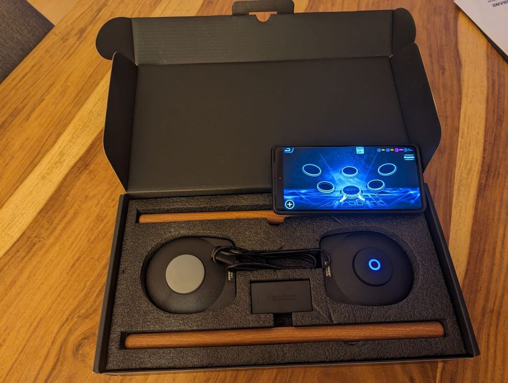 Pocket drum 2plus aeroband (Luftschlagzeug) (Neu (gemäss Beschreibung ...