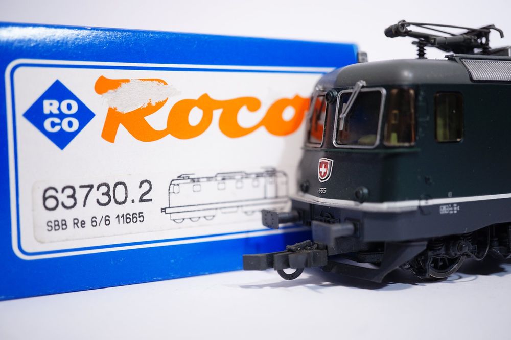 8å Roco 63730.2 SBB Re 6/6 11665 grün Ziegelbrücke (Gebraucht) in ...