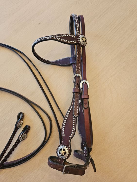 Toller Western-Zaum inkl. passenden Western-Zügeln (Neu (gemäss ...