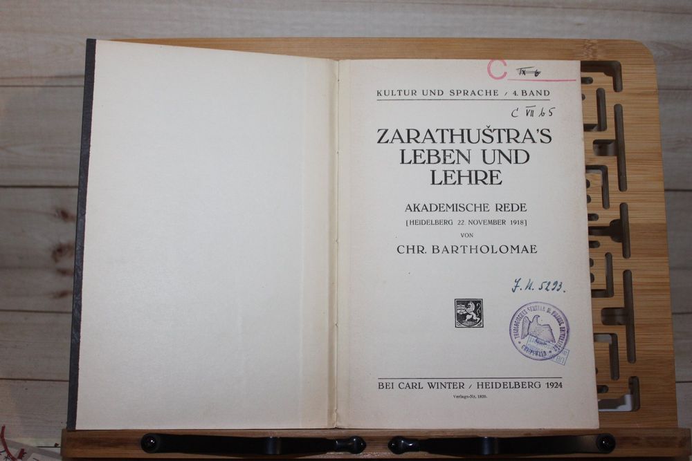 Zarathustra's Leben und Lehre Akademische Rede - Kultur und (Gebraucht) in Kaden für CHF 30 ...