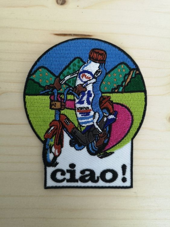 Aufnäher Badge Patch Mofa Piaggio CIAO! (Neu und originalverpackt) in ...
