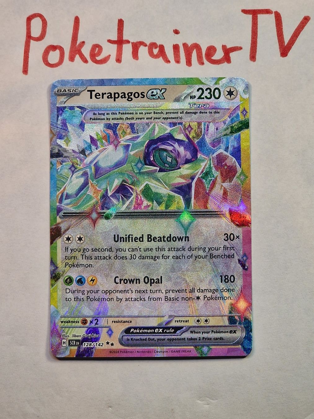 Terapagos ex 128/142 – Englisch – Stellar Crown (SCR) – NM (Neu (gemäss ...