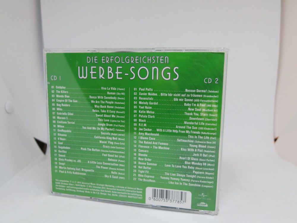 2 CD Ultimative Chart Show - Die Erfolgreichsten Werbe-Songs (Gebraucht) in Ernetschwil für CHF ...