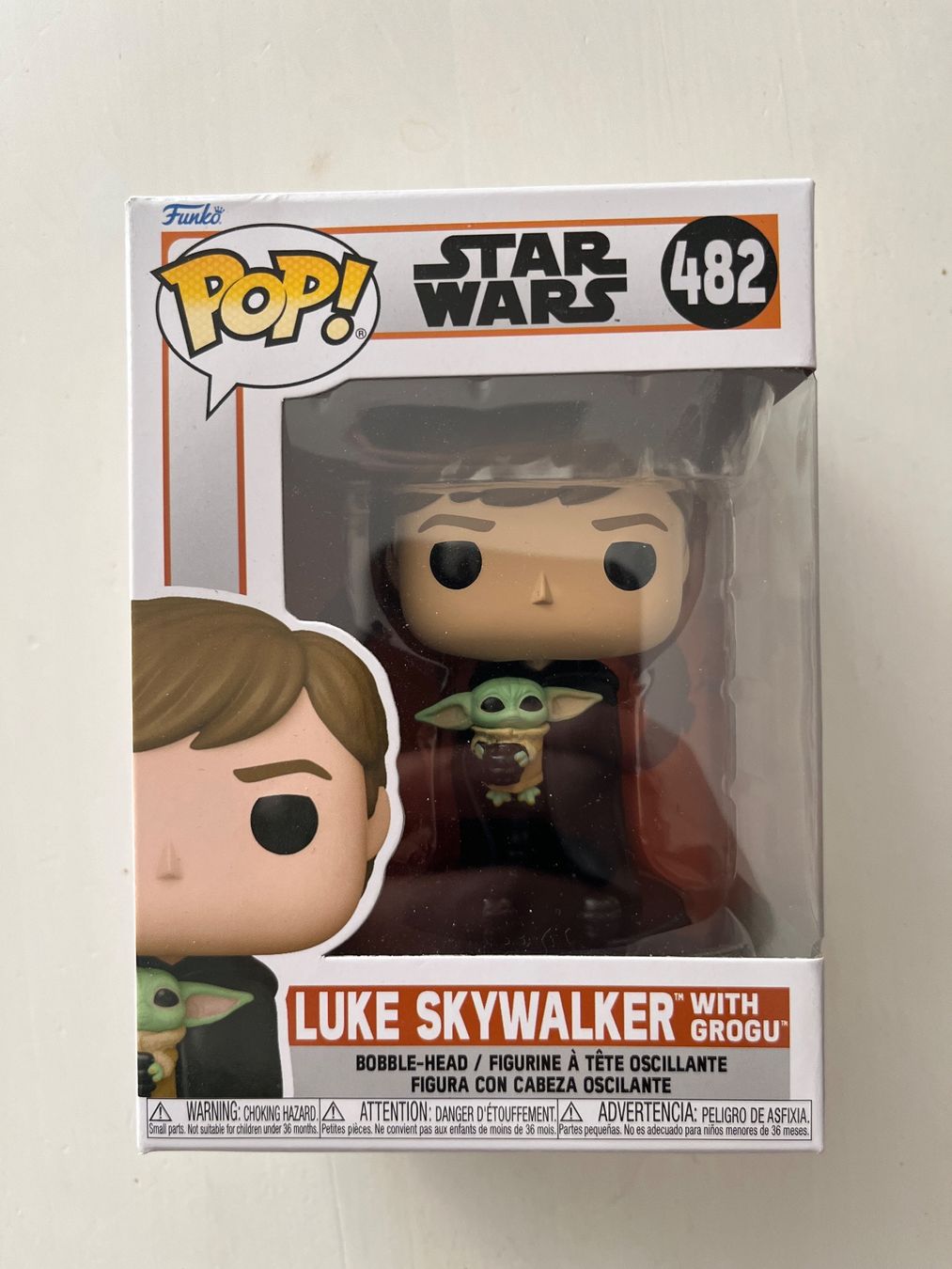 Funko Pop Star Wars: Luke Skywalker with Grogu #482 (Neu und ...