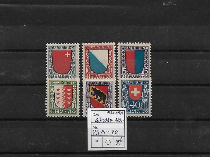 PJ ** 1920+1921 Kat: CHF 110.- (Neu (gemäss Beschreibung)) in Basel für CHF 8 – mit Lieferung ...