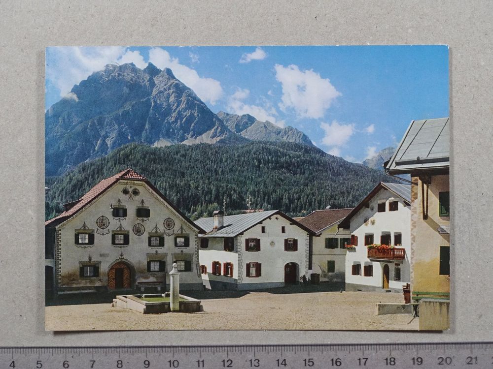 Scuol Tarasp Vulpera, 1976, Dorfplatz Scuol, Piz Pisoc (Gebraucht) in Lenzburg für CHF 2 – mit ...