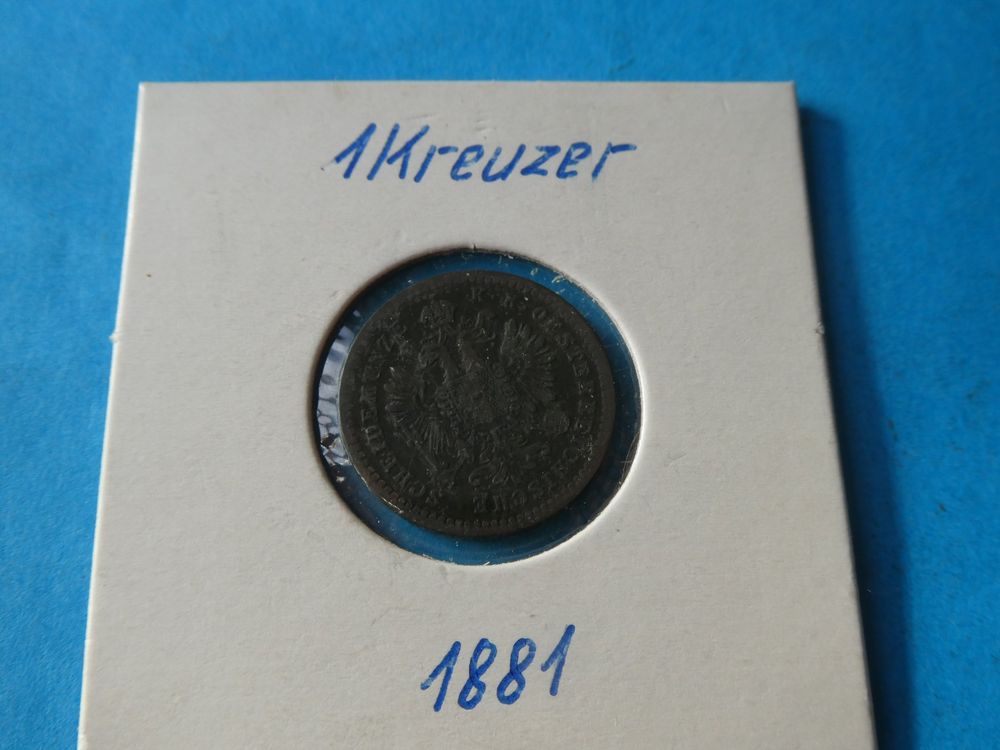 Oesterreich 1881, 1 Kreuzer (Gebraucht) in Hinterforst für CHF 1 – mit Lieferung auf Ricardo kaufen