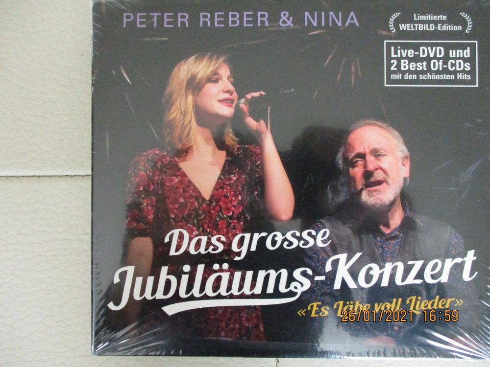 Peter Reber & Nina - Es Läbe voll Lieder, 2 CDs + 1 DVD (Neu und ...