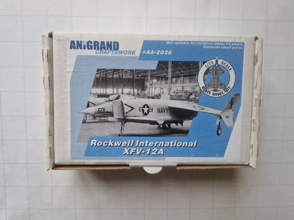Anigrand Rockwell XFV-12A 1:72 AA-2026 neuwertig (Neu (gemäss ...