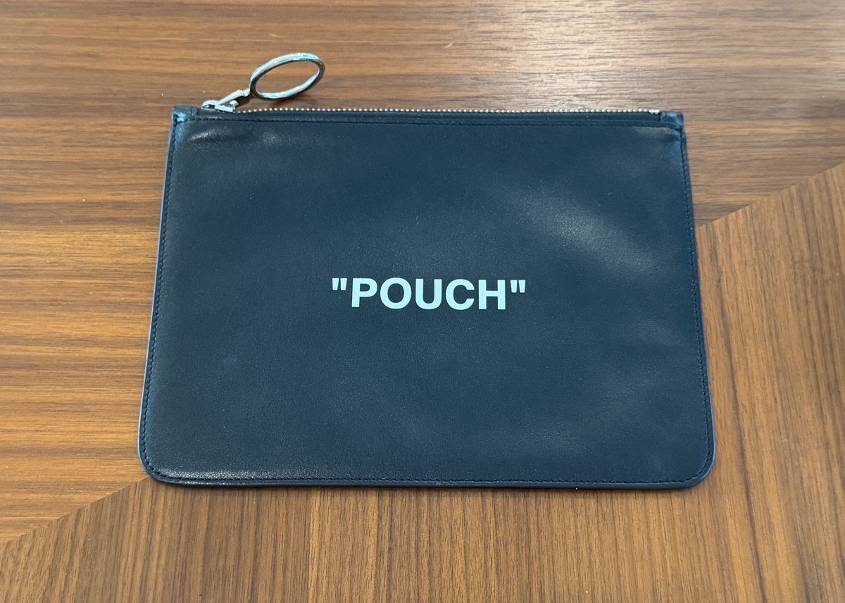 Off-White “POUCH” (Virgil Abloh) – schwarz, Leder (Gebraucht) in ...
