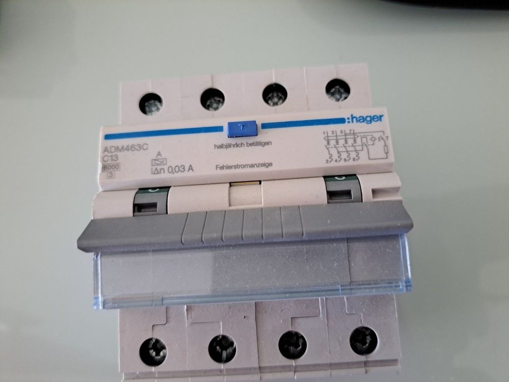 FI/LS-Schalter Hager 4P C 13A 30mA | Kaufen auf Ricardo