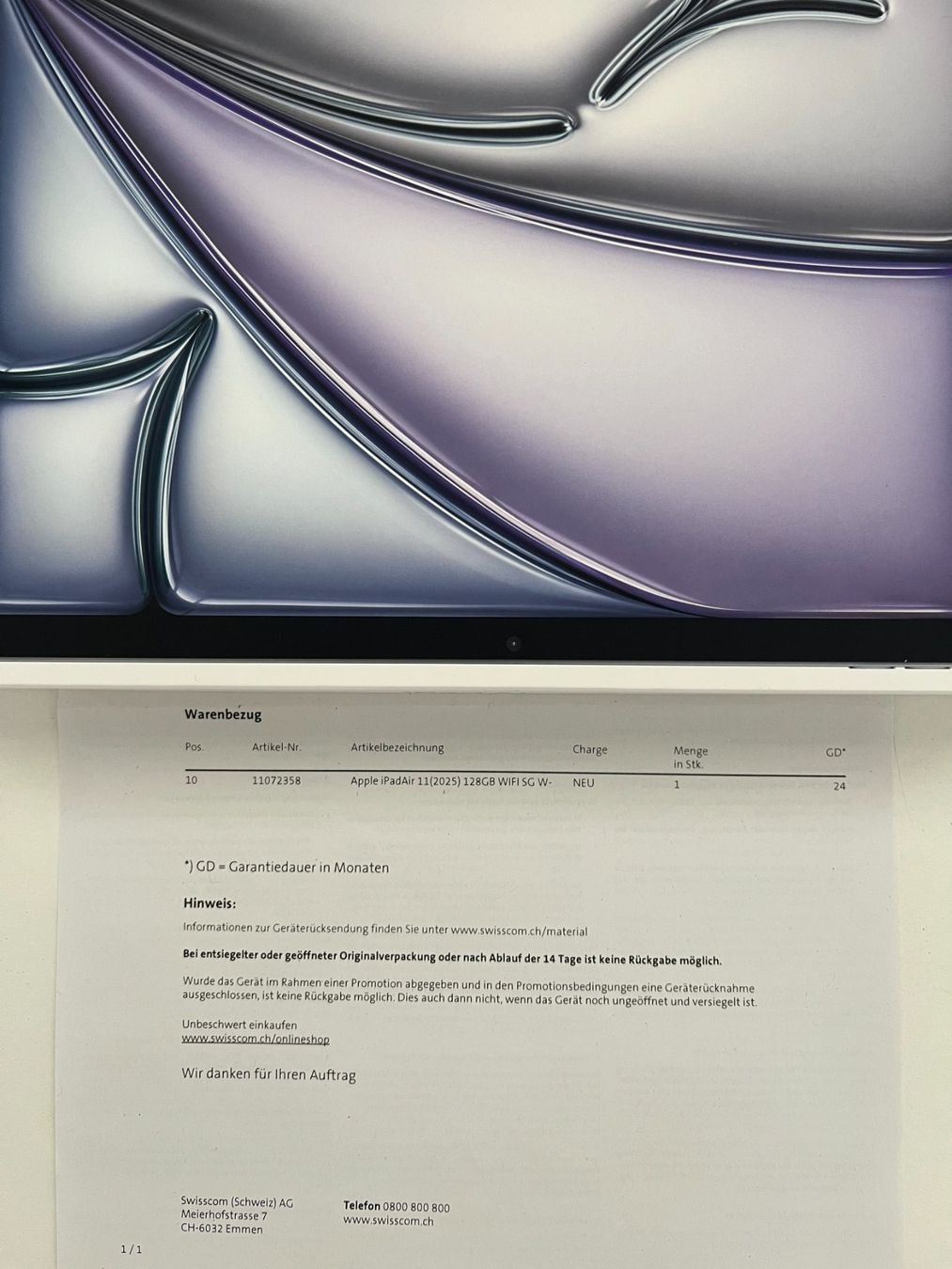 Apple iPad Air 11 M3 128GB Wi-Fi Space Gray NEU & VERSIEGELT (Neu und ...