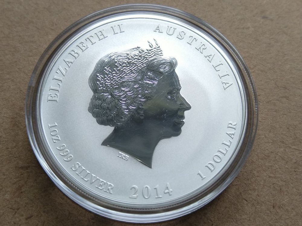 1 OZ UNZE LUNAR 2 YEAR OF THE HORSE 2014 PFERD SILBER 999 (Neu und ...