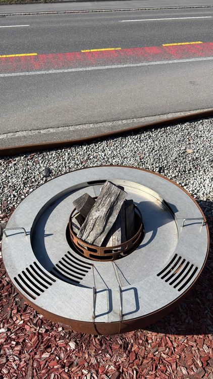 Feuer- und Grillkugel " FIREBALL PRO 100", gerostet | Kaufen auf Ricardo