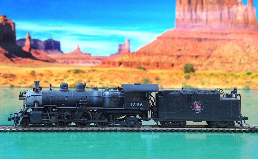 Pacific Fast Mail H0 Pacific H5 Great Northern Messingmodell (Defekt ...