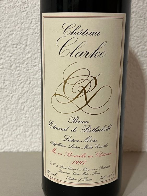 Chateau Clarke Baron de Rothschild 1997 Rotwein Bordeaux (Neu und ...