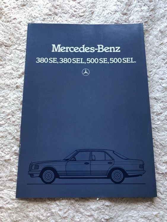 Prospekt Mercedes-Benz S-Klasse W126, 380 SE -500 SEL, 1982! (Gebraucht ...