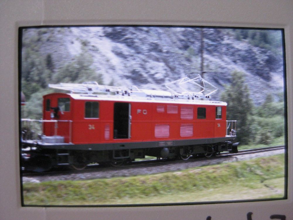 Dia: Mörel 1972, Furka Oberalp Bahn FO, Sie kaufen ein Origi (Gebraucht) in Malters für CHF 7 ...