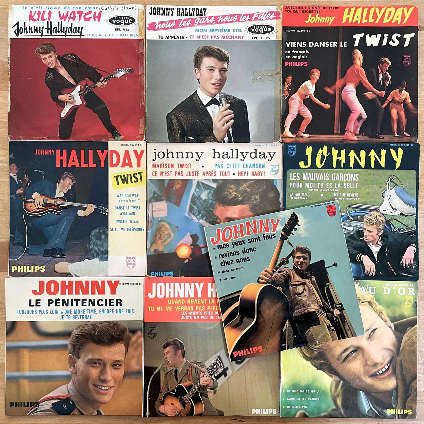 Johnny Hallyday - 10 EP's en bon état (Gebraucht) in Savagnier für CHF ...