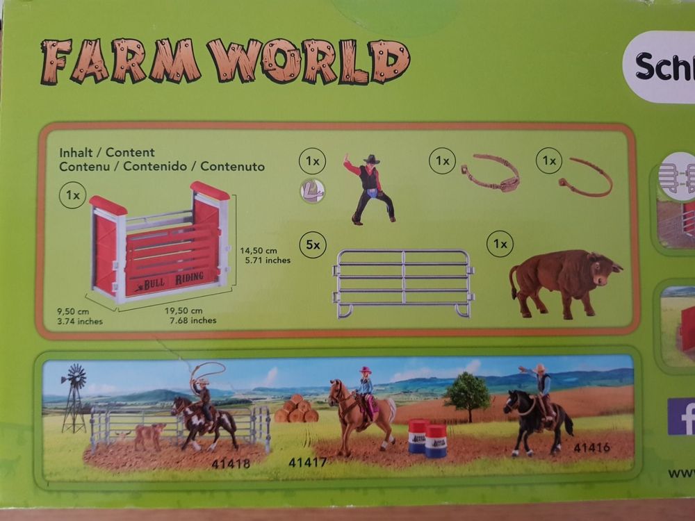 Schleich 41419 FARM WORLD Stier Rodeo | Kaufen auf Ricardo