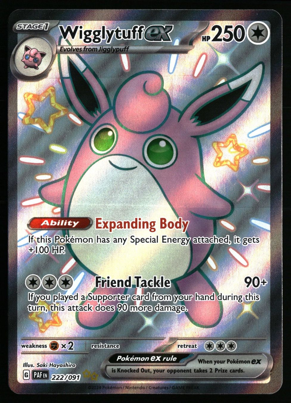 Wigglytuff ex #222 Pokemon Paldean Fates (Gebraucht) in Feuerthalen für ...