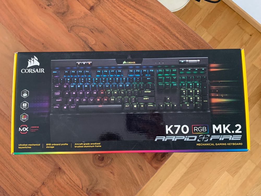 Super Gaming Tastatur - Corsair K70 RGB Mk2 Rapidfire (CH) | Kaufen auf Ricardo
