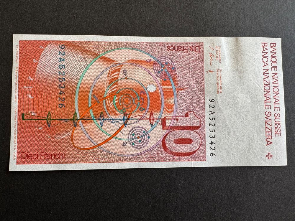 Alte 10 Franken CH-Note 1992 (Neu (gemäss Beschreibung)) in Feldmeilen für CHF 15 – mit ...