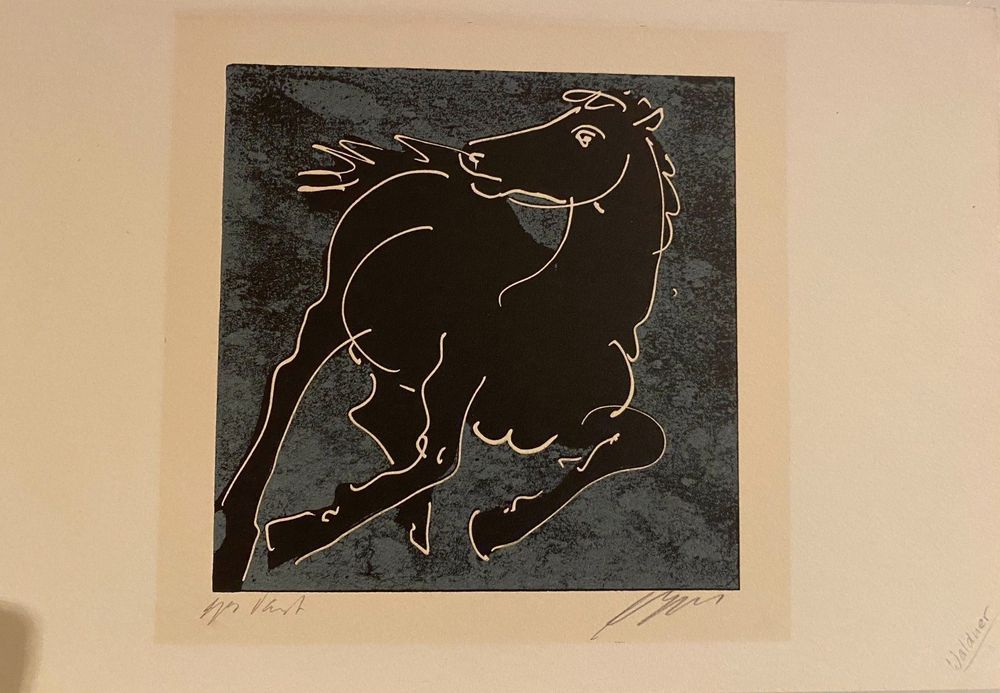 Hans Erni Pferd Original Farblithografie | Kaufen auf Ricardo