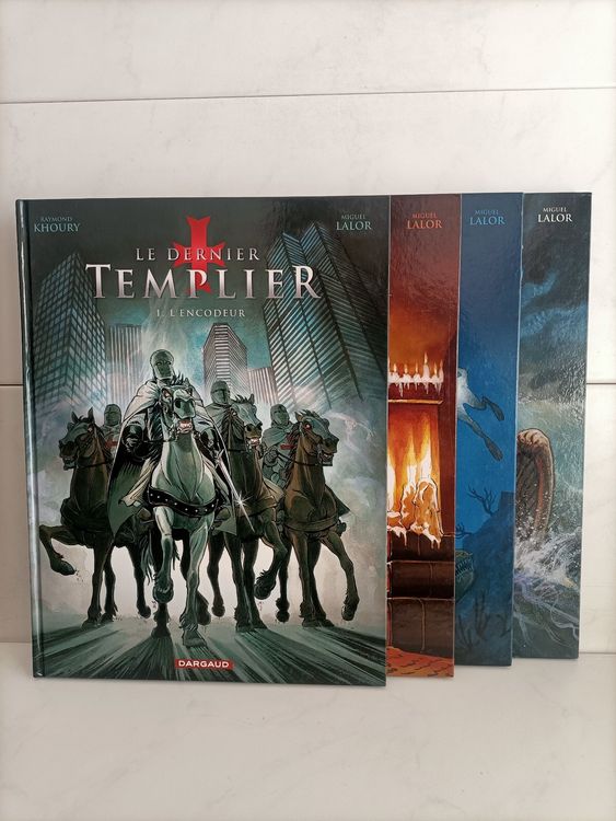 4x BD Le dernier Templier 1-2-3-4 / Khoury - Lalor / Dargaud (D ...