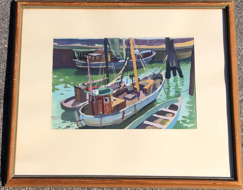 Karl Appel Orig. Gouache Gemälde | Kaufen auf Ricardo