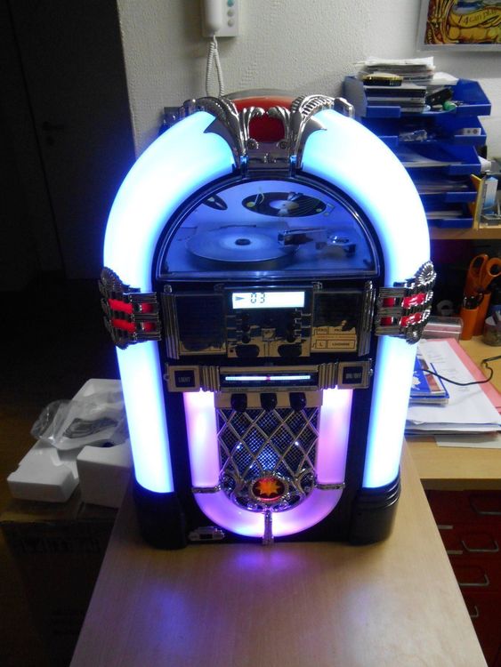 Mini-Jukebox mit CD-Player, Mod. Chicago | Kaufen auf Ricardo