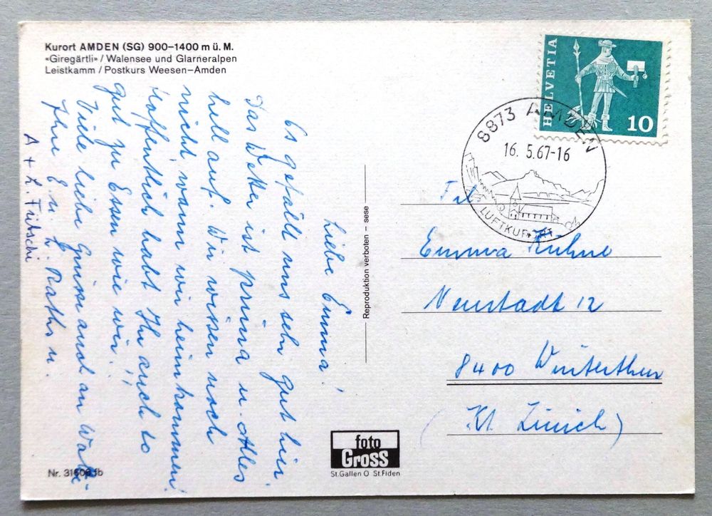 Kurort Amden 900-1400 m ü.M. (Gebraucht) in Fétigny für CHF 1 – mit ...