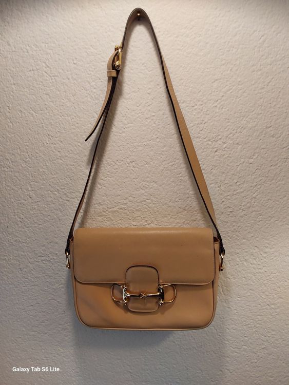 Edle Vintage Handtasche, Leder beige. (Gebraucht) in Kölliken für CHF 3 ...