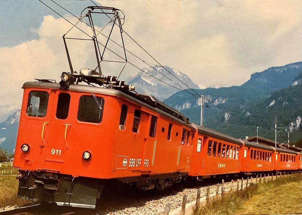 Alte Foto AK - Brünig - Line Schmalspurbahn SBB | Kaufen auf Ricardo