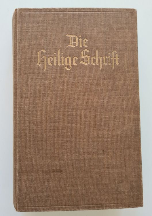 Bibel "DIE HEILIGE SCHRIFT" 1937, 11x17x4 cm (Neu und originalverpackt ...