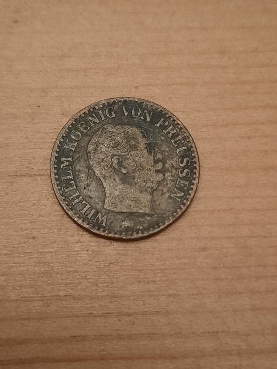 1 Silbergroschen William I 1865 A Silber Zustand gem.Bilder (Gebraucht) in Oberuzwil für CHF 3 ...