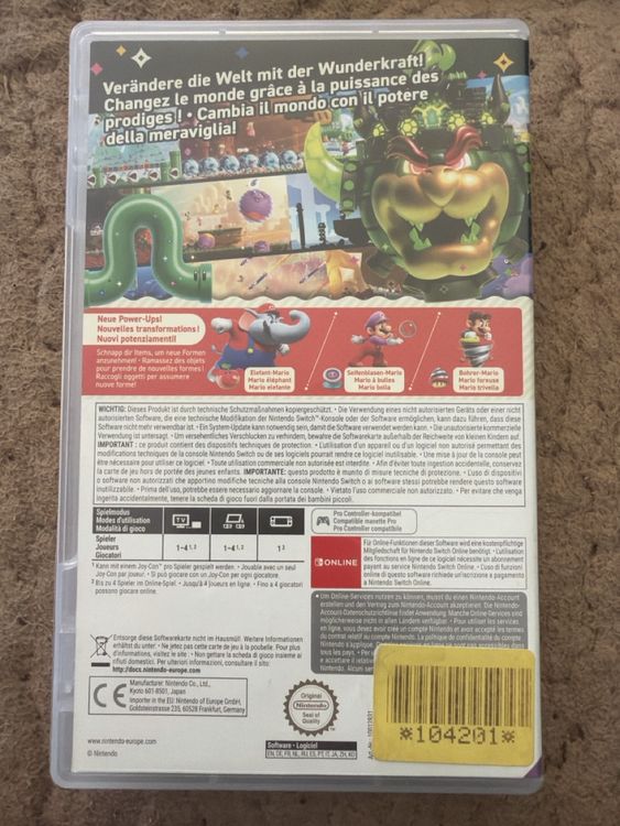 Jeu Nintendo Switch Super Mario Bros. Wonder, comme neuf (Gebraucht) in ...
