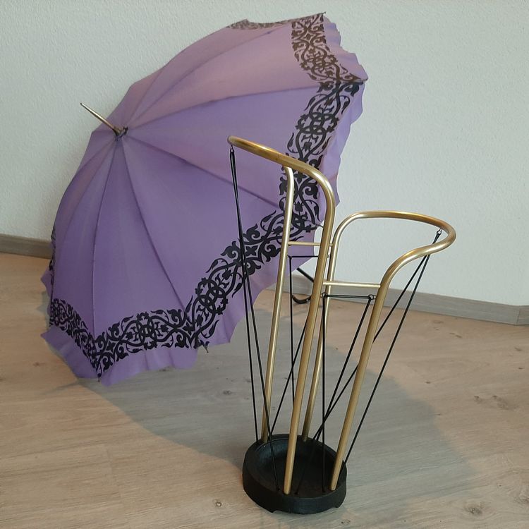 50er 60er Mid Century Schirmständer String schwarz Vintage (Gebraucht ...