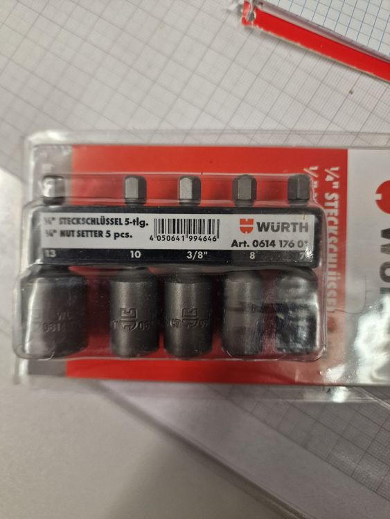 WURTH Steckschlüssel-Set 5-tlg. 1/4" neu (Neu und originalverpackt) in ...
